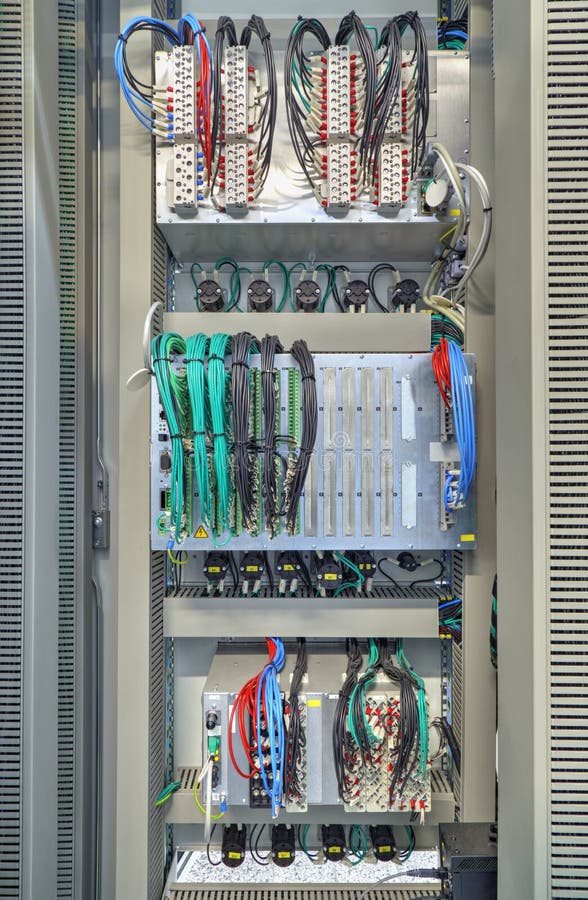 Industrial Electrical Panel with Electronic Devices for Relay ...