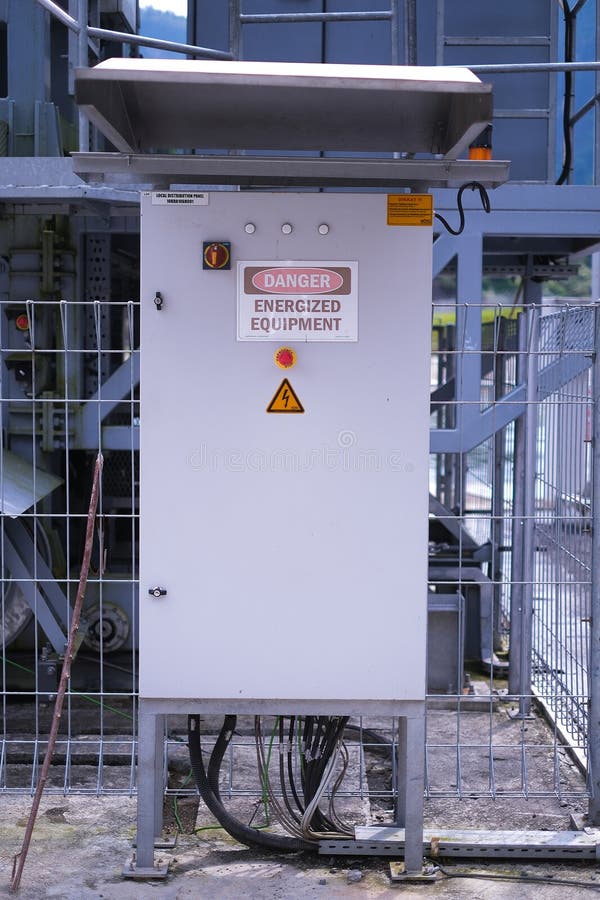 Industrial Electrical Panel Stock Image - Image of energy, advertising ...