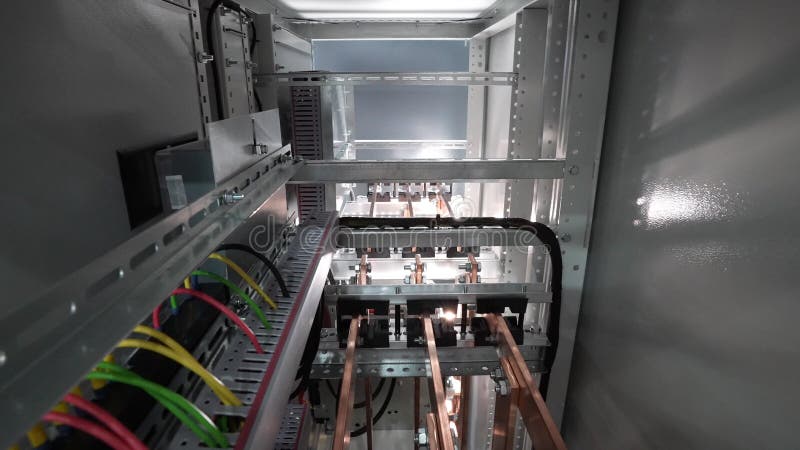 Industrial Electrical Panel with Wiring and Busbars for Effective Use ...