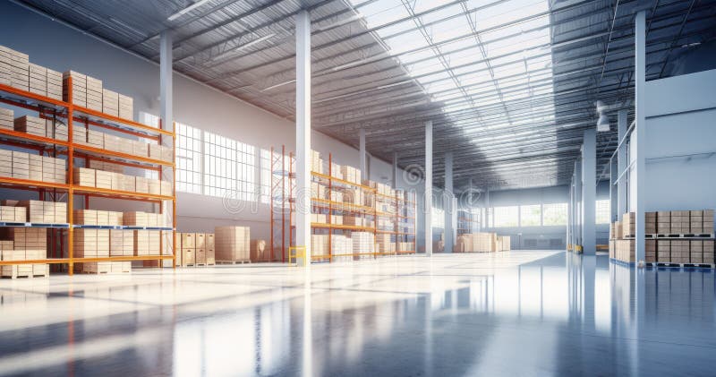 Industrial Elegance - a Large, Spacious, Modern Warehouse with ...