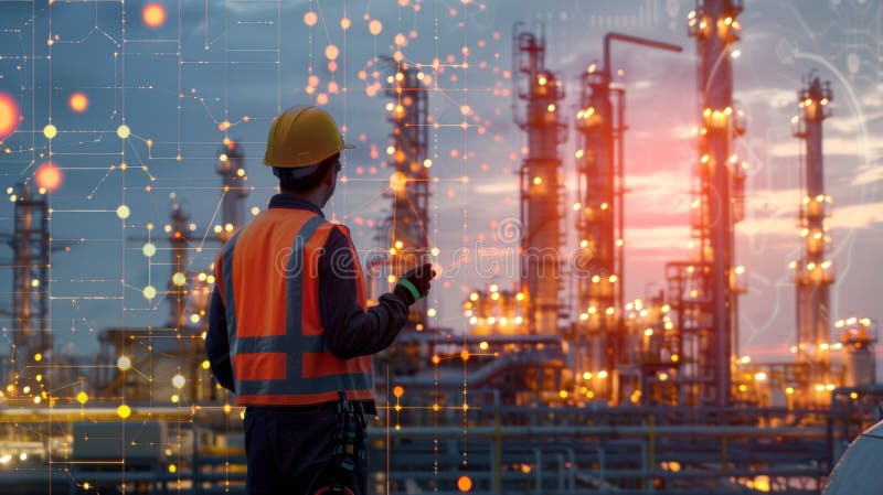 Industrial Engineer with Smart Technology. AI Generated Stock Photo ...