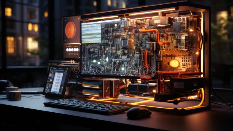 Industrial Engineer Solving Problems, Working on Personal Computer ...