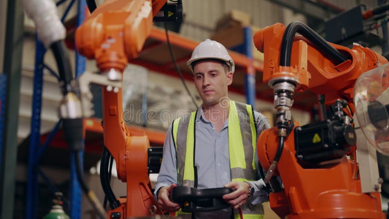 Industrial Engineer Worker with Safety Uniform Working at Factory Stock ...