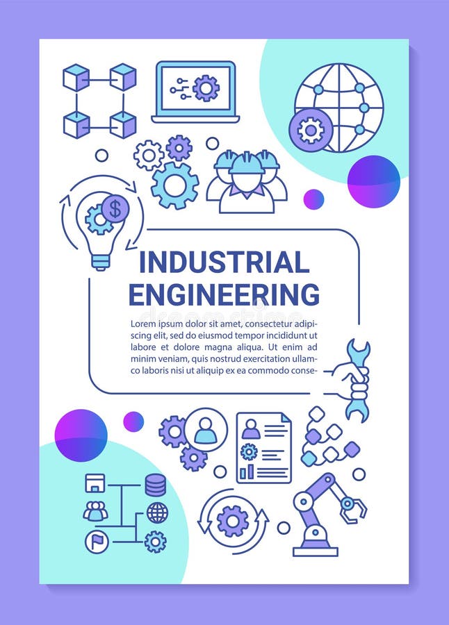 Industrial Engineering Brochure Template Layout. Fabrication System ...