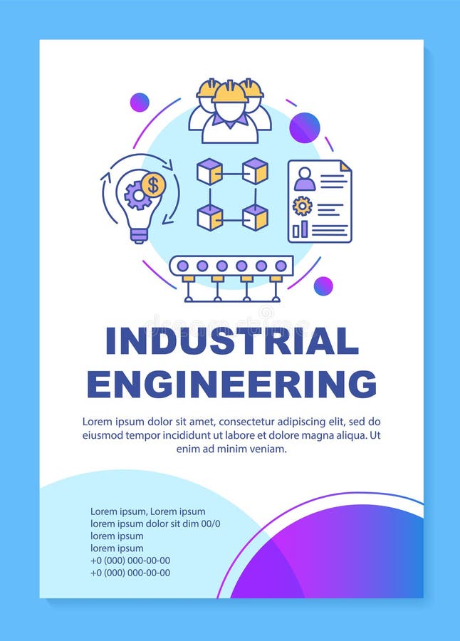 Industrial Engineering Brochure Template Layout. Production Process ...