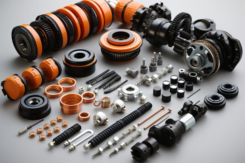 Industrial Engineering Components Stock Illustration - Illustration of ...