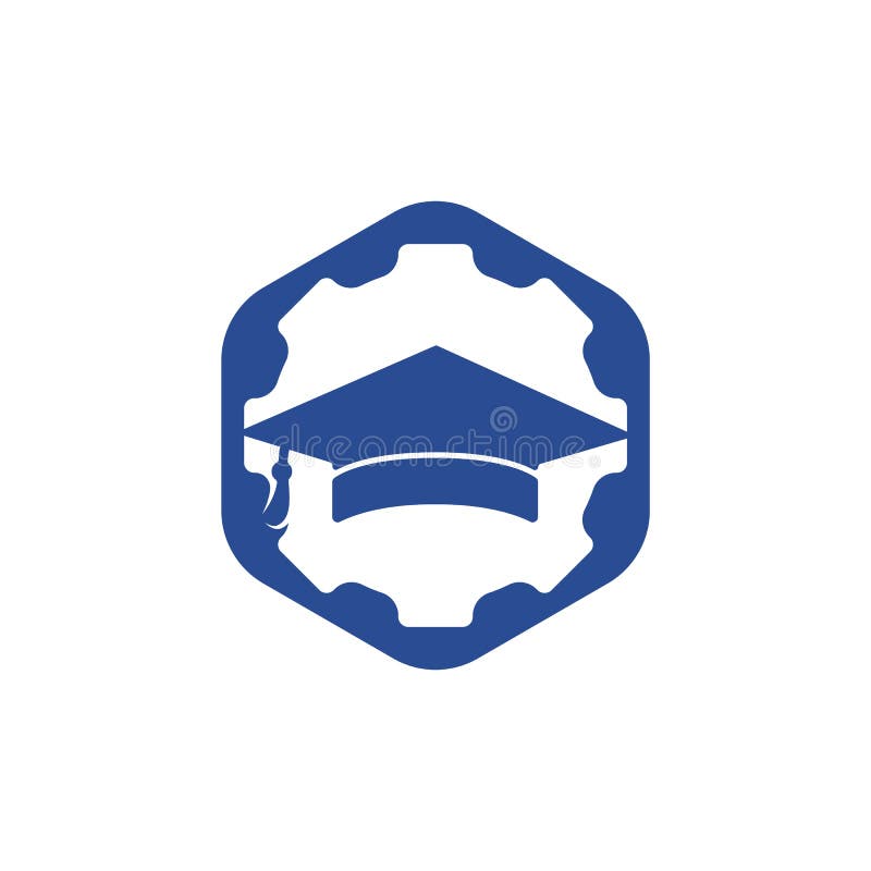 Industrial Engineering Education Vector Logo Design. Student Gear ...