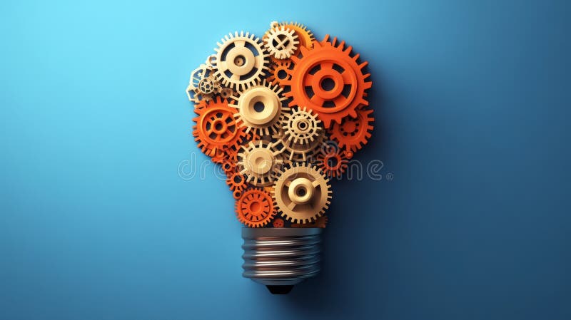 In Industrial Engineering, a Light Bulb with the Shape of Gears and ...
