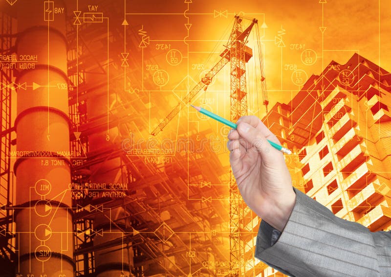 Industrial Engineering Technology Stock Photo - Image of line, diagram ...