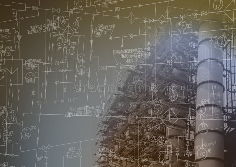 Industrial Engineering Technology Stock Photo - Image of line, diagram ...