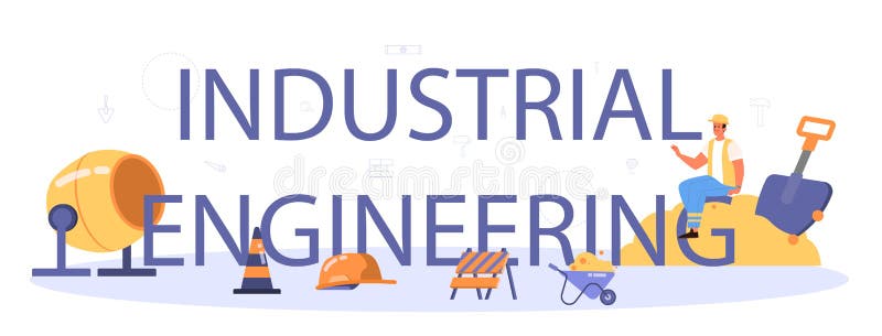 Engineering Typographic Header Concept. Technology and Science Stock ...