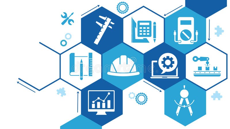 Industrial Engineering Vector Illustration. Industry Stock Vector ...