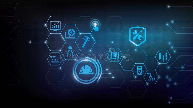 Industrial Engineering Vector Illustration. Industry Stock Vector ...