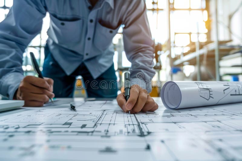 Industrial Engineers Constructing Infrastructure in Manufacturing ...