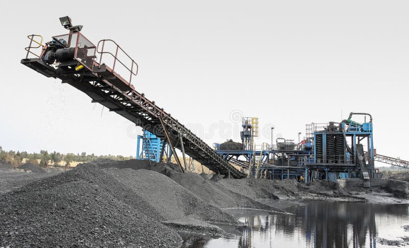 Coal Mining and Processing in South Africa Stock Image - Image of ...