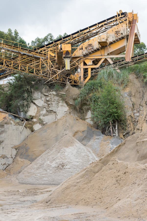 Industrial Equipment Image for Quarrying Stock Photo - Image of ecology ...