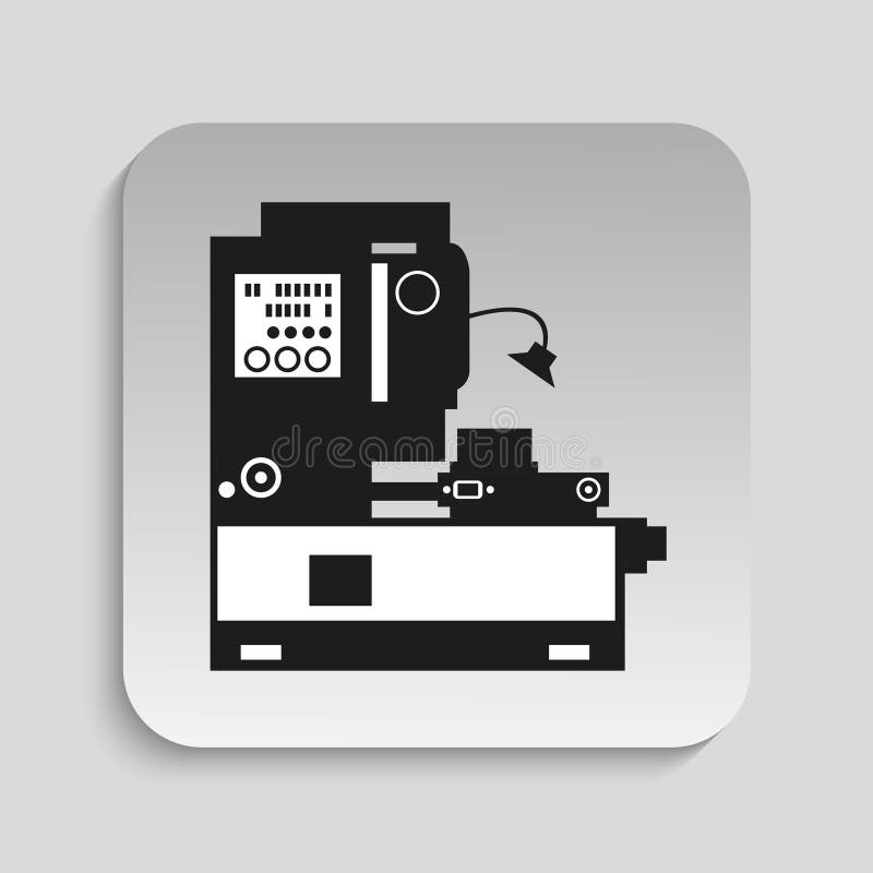 Industrial Equipment. Machine. Vector Icon. Stock Vector - Illustration ...