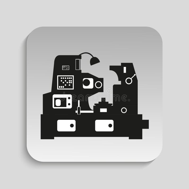 Industrial Equipment. Machine. Vector Icon Stock Vector - Illustration ...