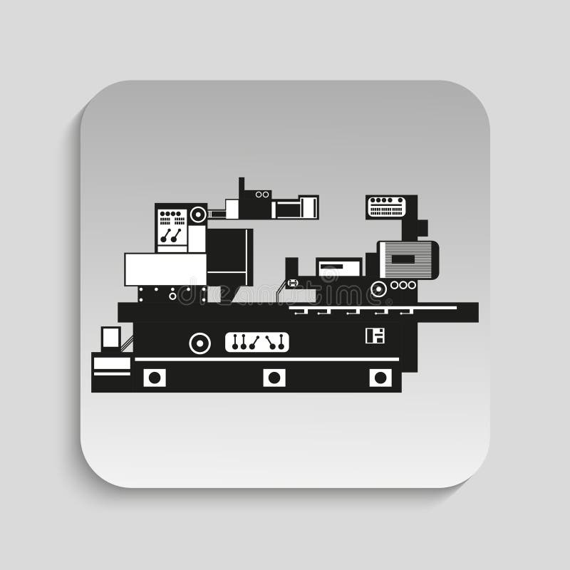 Industrial Equipment. Machine. Vector Icon. Stock Vector - Illustration ...