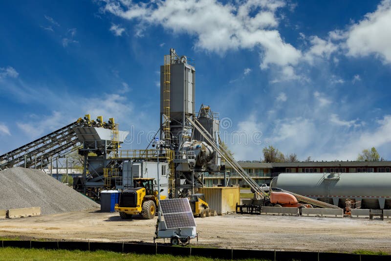 Front End Loader Bulldozer Earth Mover Working in a New Road ...