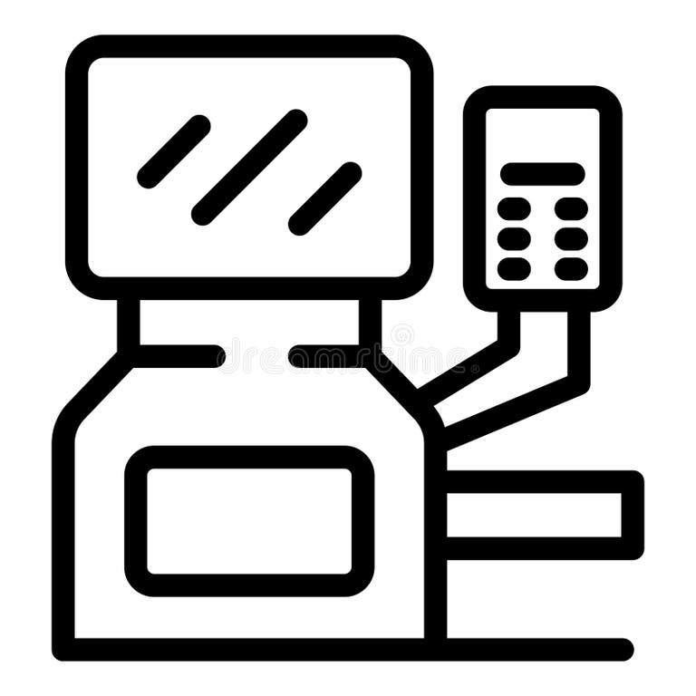 Industrial Equipment Operating with Control Panel Displaying ...