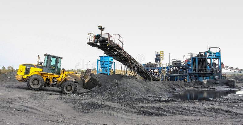Coal Mining and Processing in South Africa Stock Photo - Image of coal ...