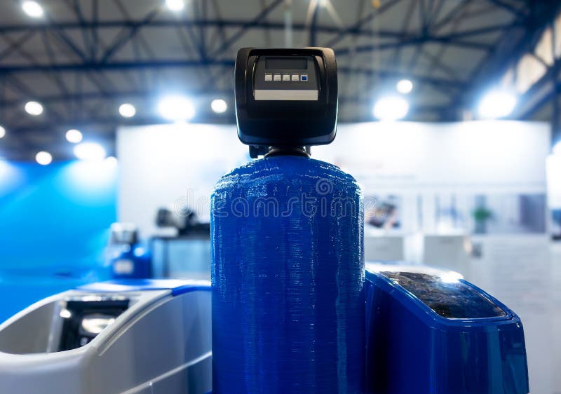 Industrial Equipment for Water Purification with a Flow Meter Stock ...