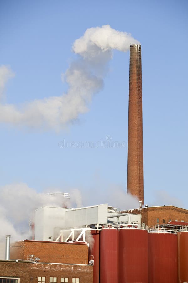 Sunila pulp and paper mill editorial image. Image of business - 163189740