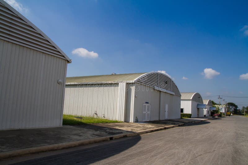 Industrial Delivery Building Stock Image - Image of freight, facility ...