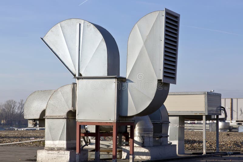 Industrial Exhaust Construction Stock Image - Image of equipment, power ...