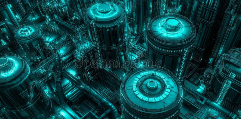 The Industrial Facility Boasts an Advanced Processing System Complete ...