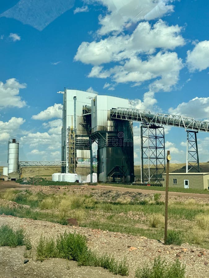 Coal Train Loading Facility at a Wyoming Coal Mine Editorial Stock ...