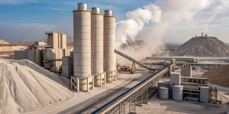 Industrial Facility Processes Raw Materials in a Large-scale Production ...