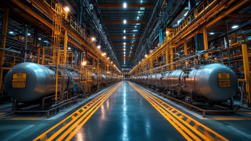 Industrial Facility Showcasing Advanced Extraction and Processing ...