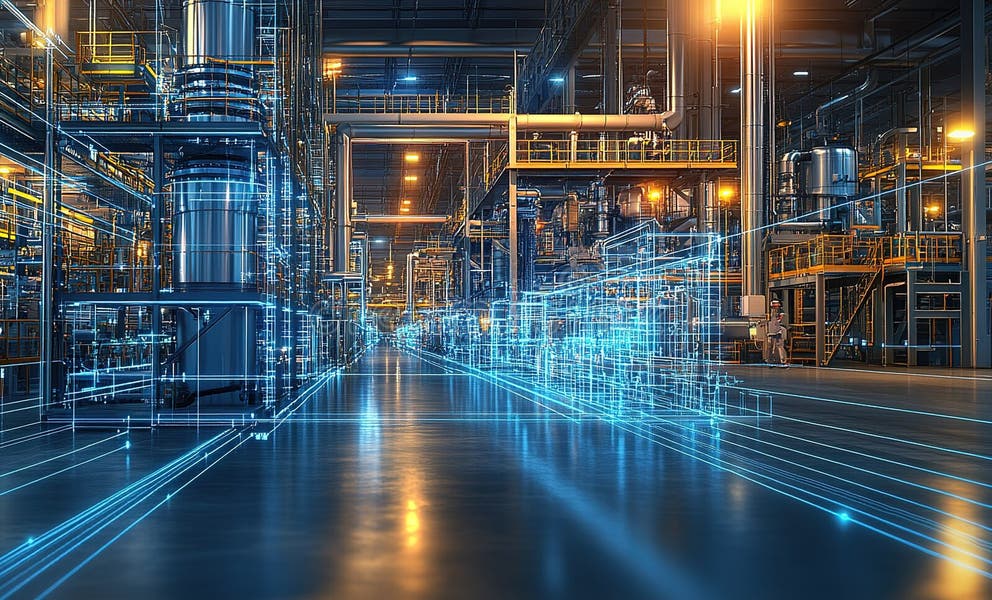 Industrial Facility Showcasing Advanced Technology and Infrastructure ...