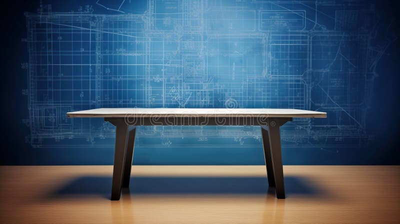 Industrial Facility through Table Surface Stock Illustration ...