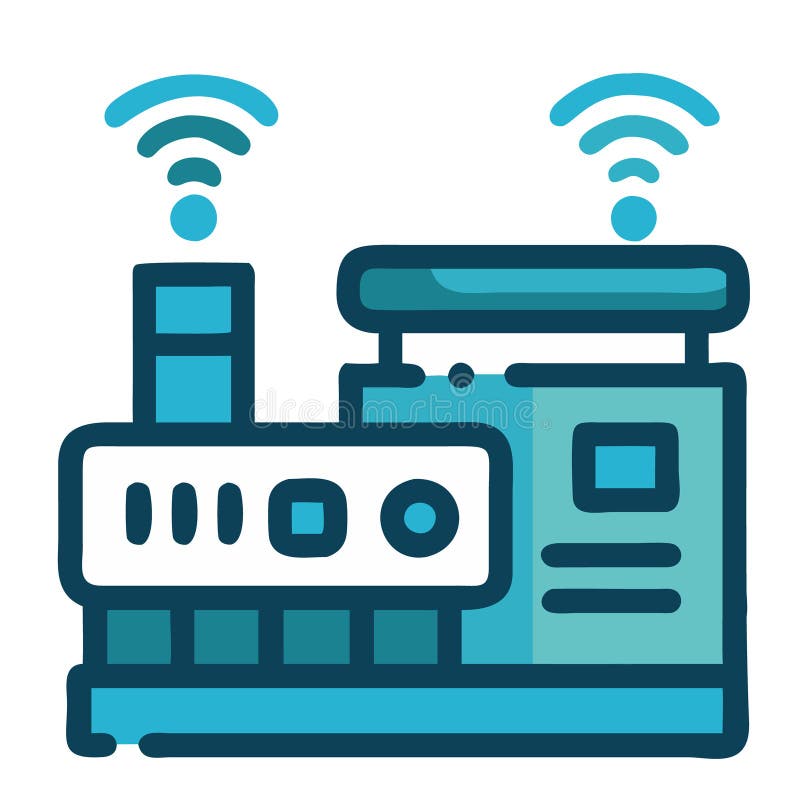 Industrial Factory Automation Concept Stock Vector - Illustration of ...