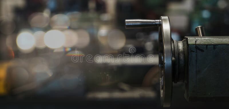 Industrial and Factory Background of Machine Tools with Blurred ...