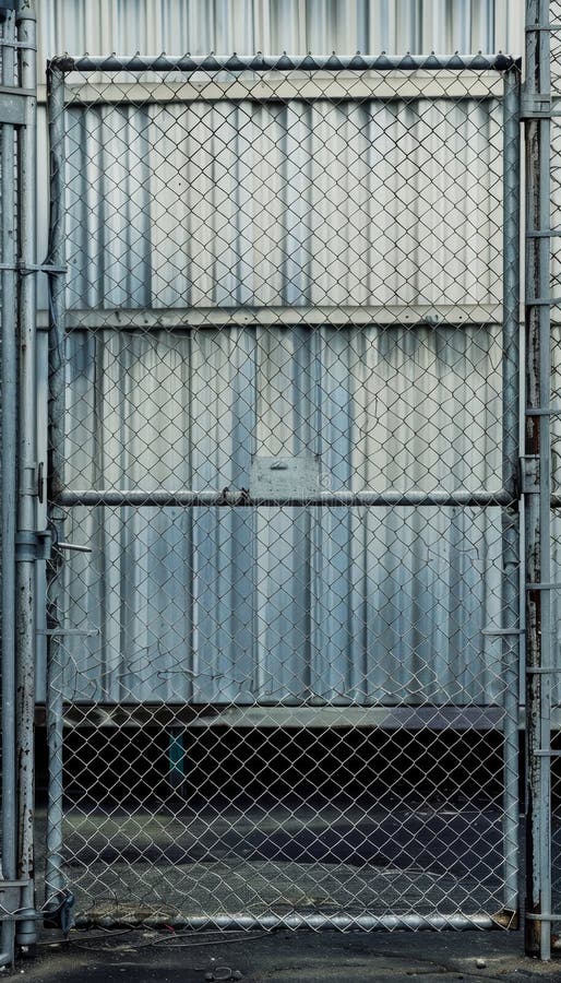 Industrial Factory Chain Link Fencing Showcasing Security Measures and ... Industrial Factory Chain Link Fencing Showcasing Security Measures and ...