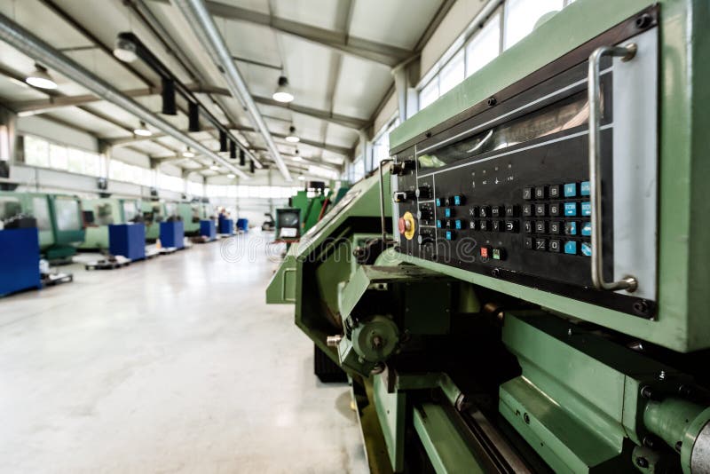 Industrial Factory Employee Working In Metal Manufacturing Industry ...