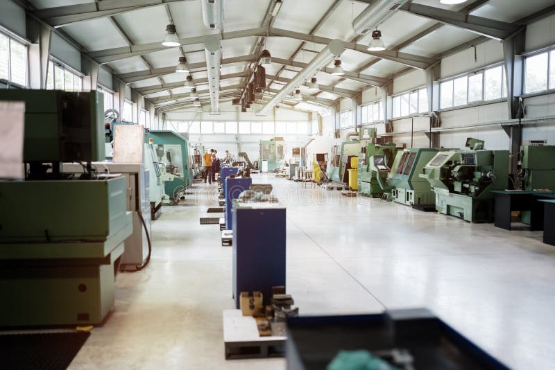 Industrial Factory with Cnc Machines Editorial Image - Image of plant ...