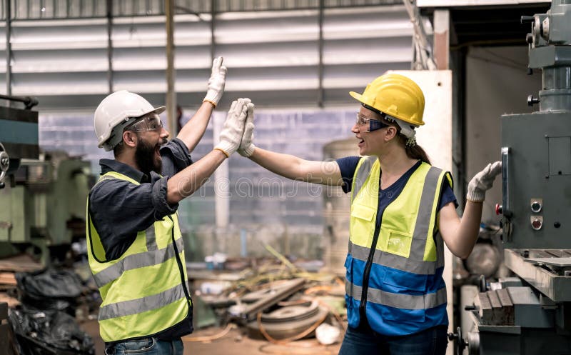 Engineering, Handshake and Woman with Partner for Construction Planning ...