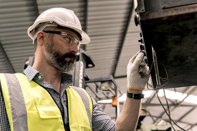 Industrial Factory Concept. Engineering with Technicain and Worker ...