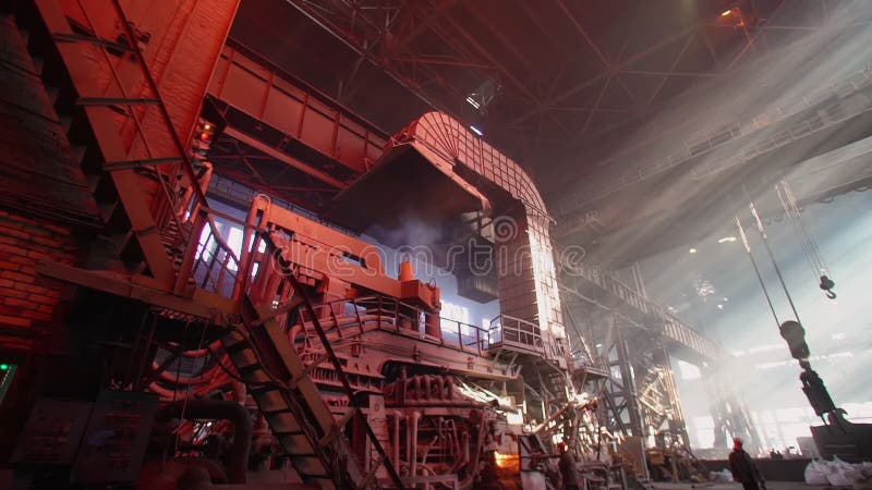 Industrial Factory Equipment Inside of Old Factory. Structure Interior ...