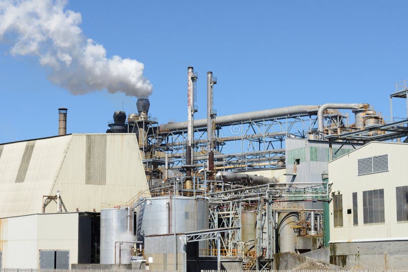 Industrial Factory Exterior Stock Image - Image of chimney, factory ...