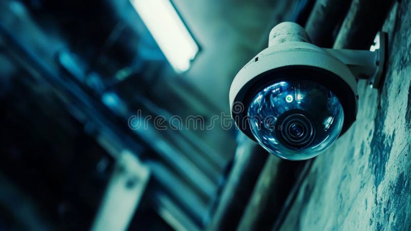 Industrial Factory Operations are Monitored by a CCTV Surveillance ...