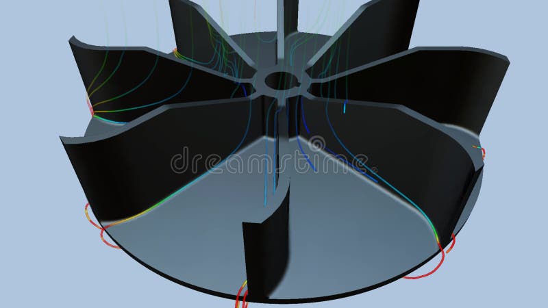 Industrial Fan Wheel Airflow Simulation - CFD Simulation Computational ...