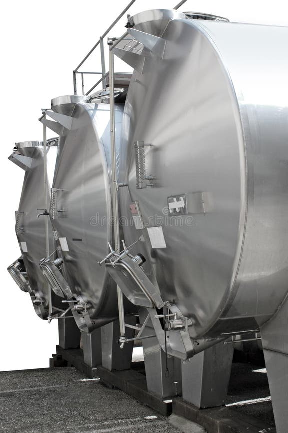 Industrial feed tanks stock image. Image of metal, tanks - 12176717
