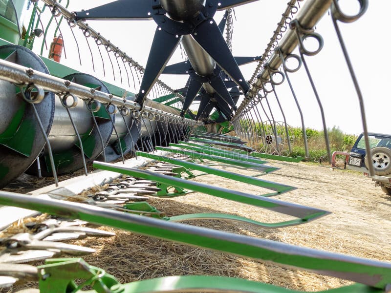 Industrial Field Harvester Tractor Blades Editorial Stock Photo - Image ...