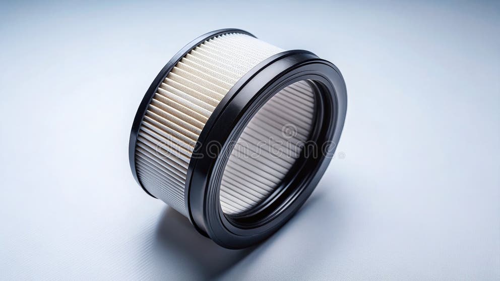 Industrial Filter Component Bold Design Element Plan View HighContrast ...